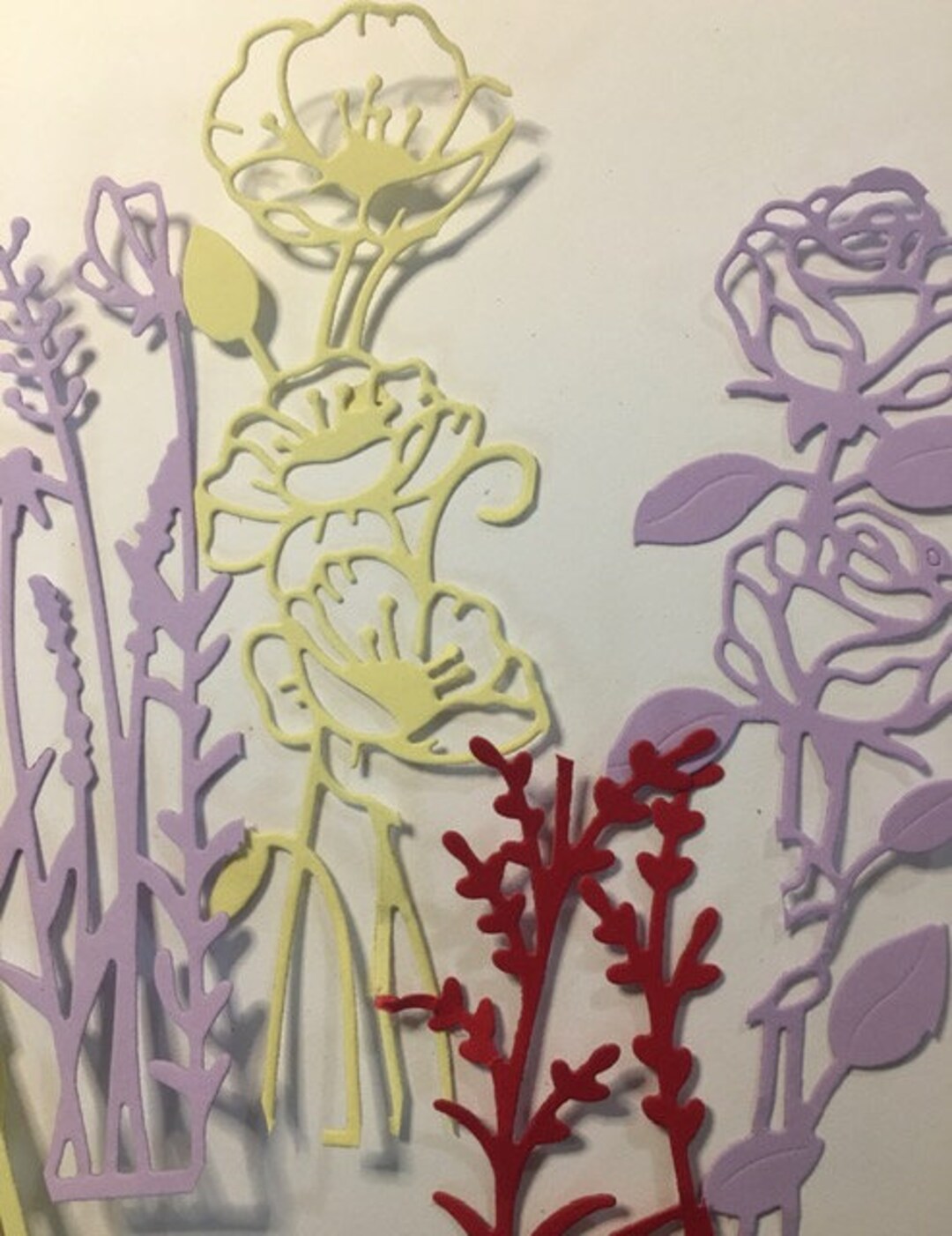 20+ Die Cut Flowers, Wildflower Die Cuts, Paper Flowers, Spring Flowers ...
