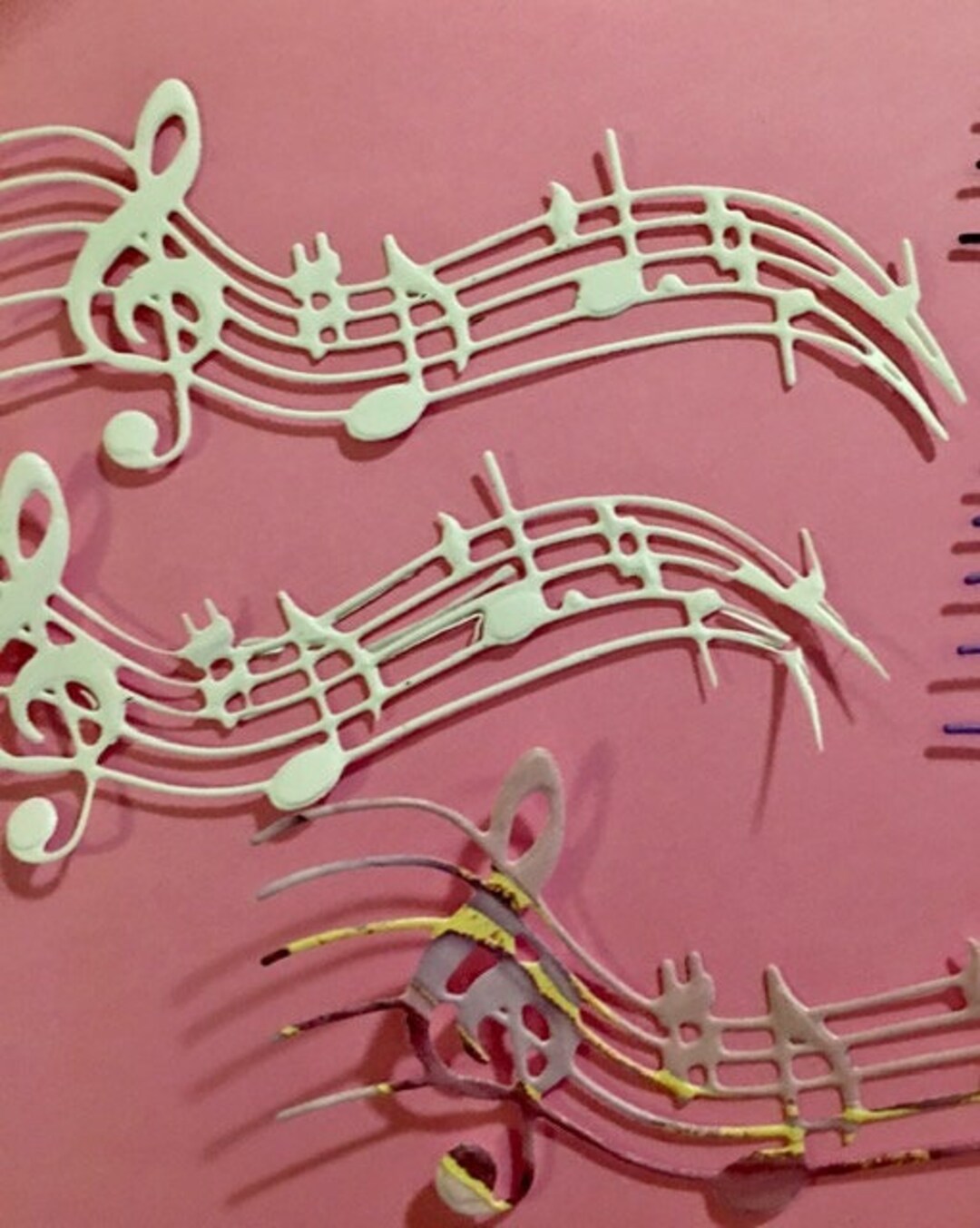 12 Musical Note Die Cuts, Music Notes, Paper Music Notes, Music Die ...