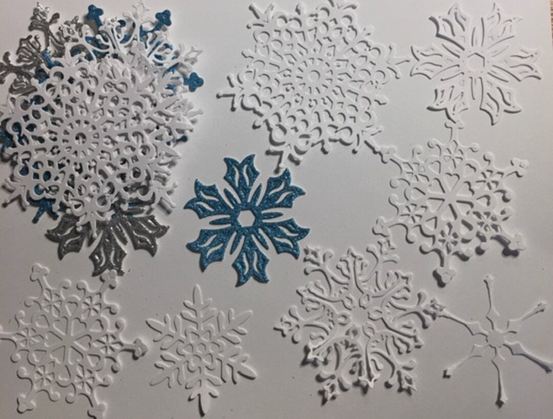 30, Snowflake Die Cuts, Snowflakes, Paper Snwflakes, Christmas Die Cut ...