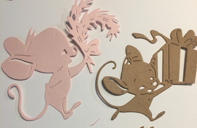 21 Christmas Mouse Die Cut, Mice Die Cuts, Christmas Mice. Paper Mouse ...