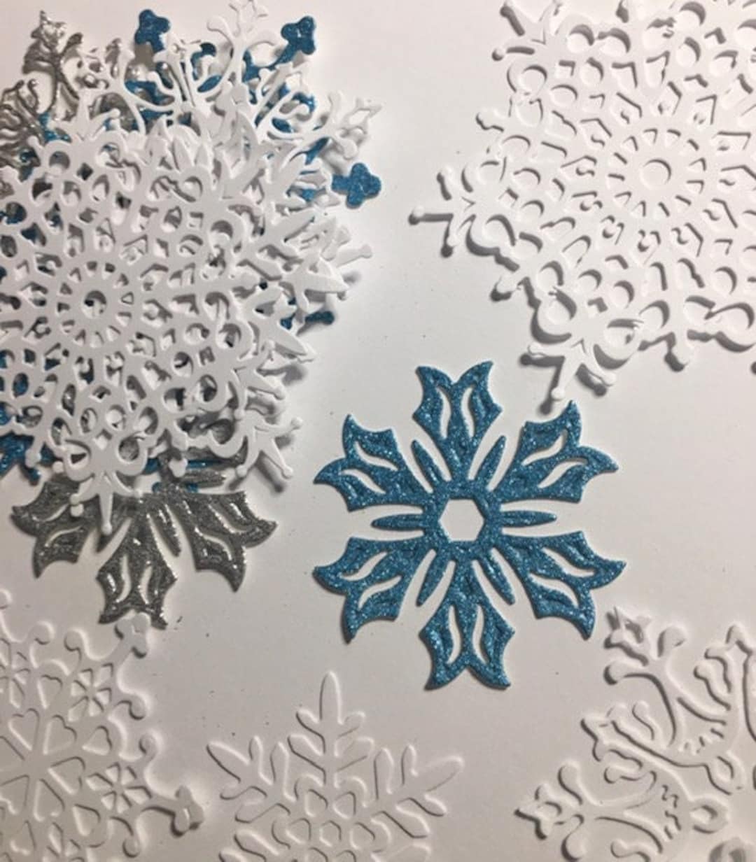 30, Snowflake Die Cuts, Snowflakes, Paper Snwflakes, Christmas Die Cut ...