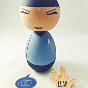LLAP -live Long and Prosper- Star Trek Enamel Lapel Pin With Vulcan ...