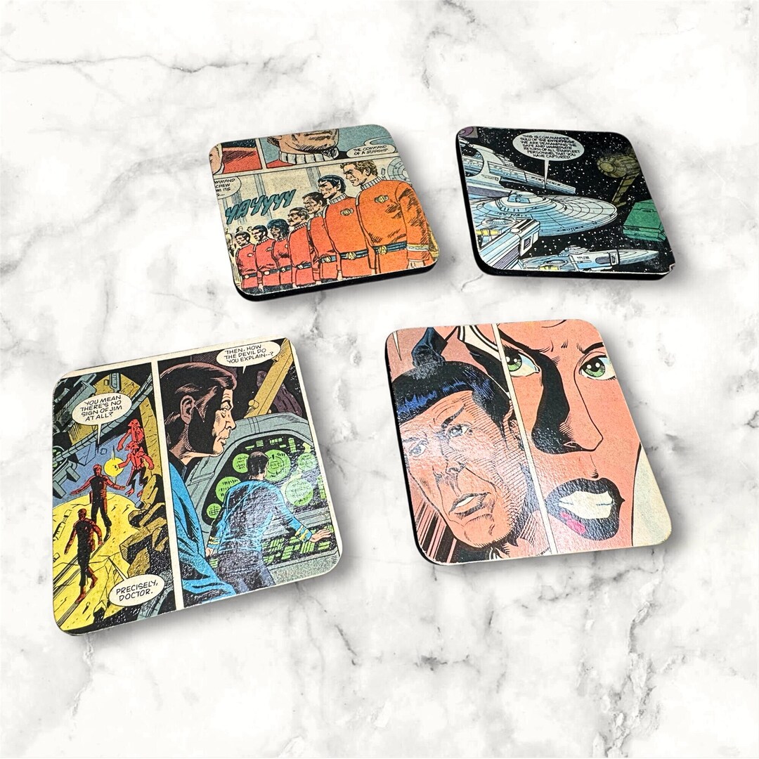 Slightly Imperfect Star Trek TOS Comic Book Coasters - Semi Imperfect ...