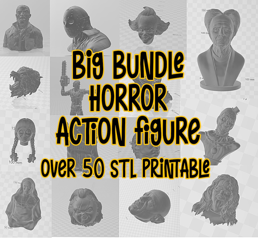 Horror Action Figure - Over 50 Stl Printable - Etsy