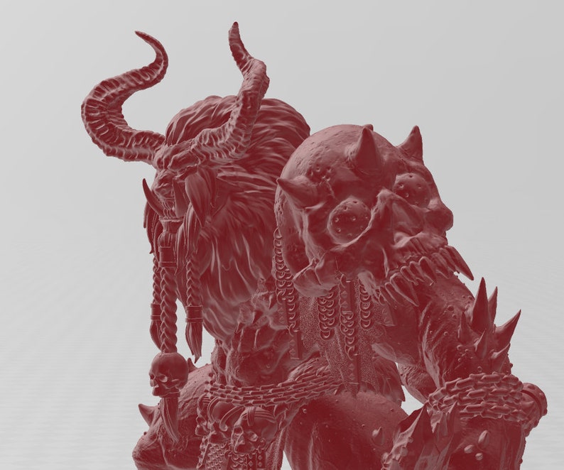Baphomet AX Statue - Devil - STL - Etsy