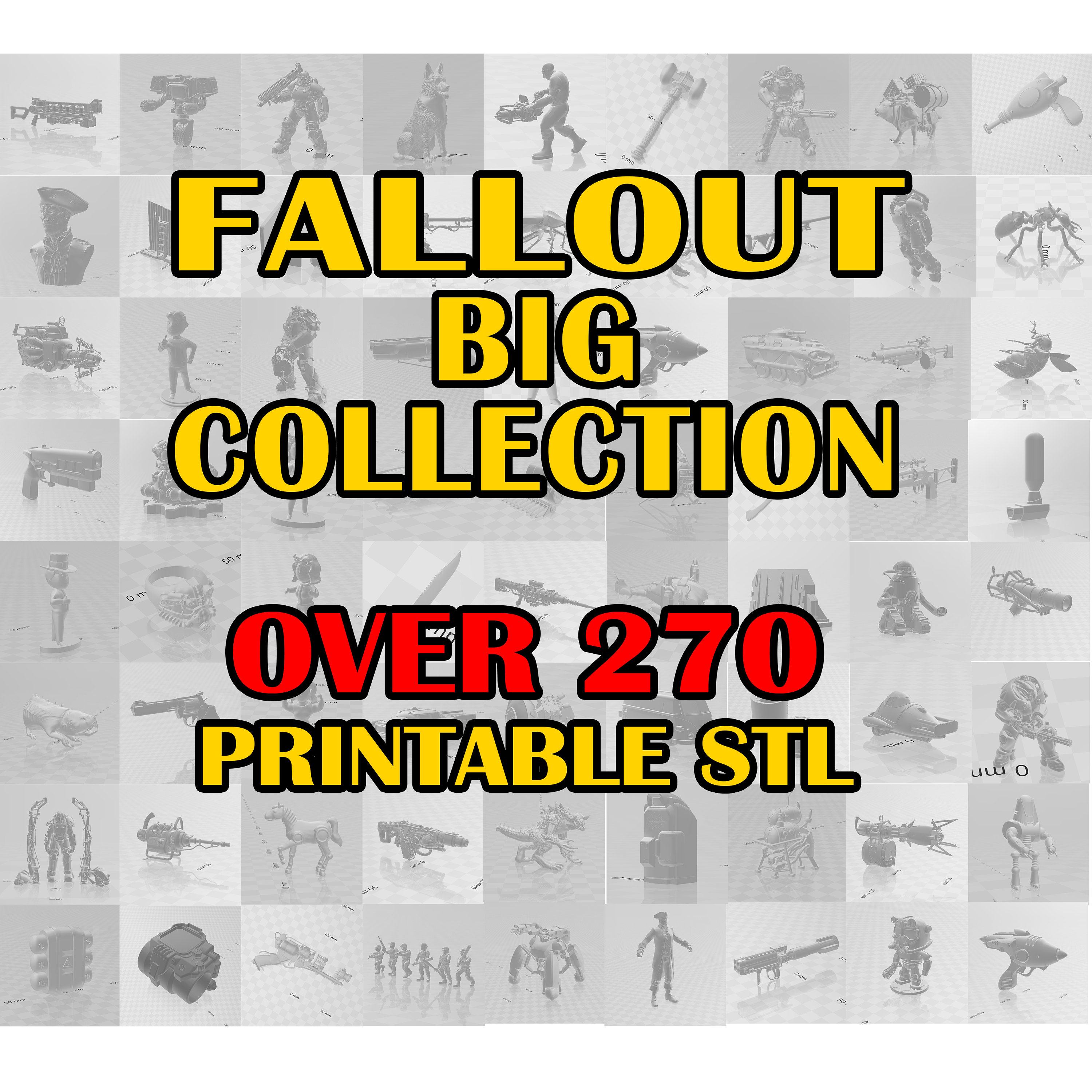 FALLOUT Collection - Over 270 3d Stl Printables - Etsy