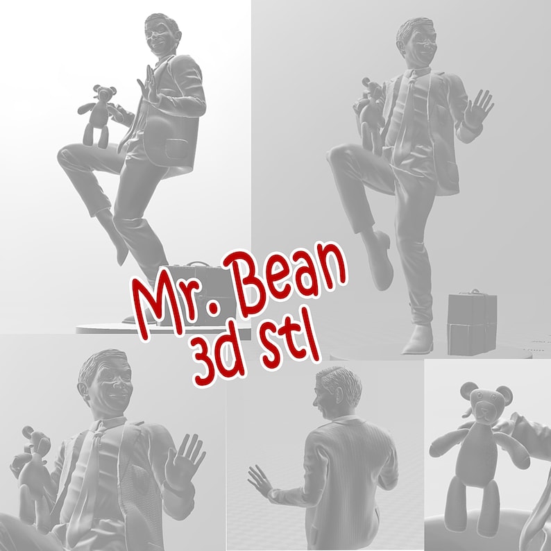Mr. Bean Action Figure - 3d Stl - Etsy