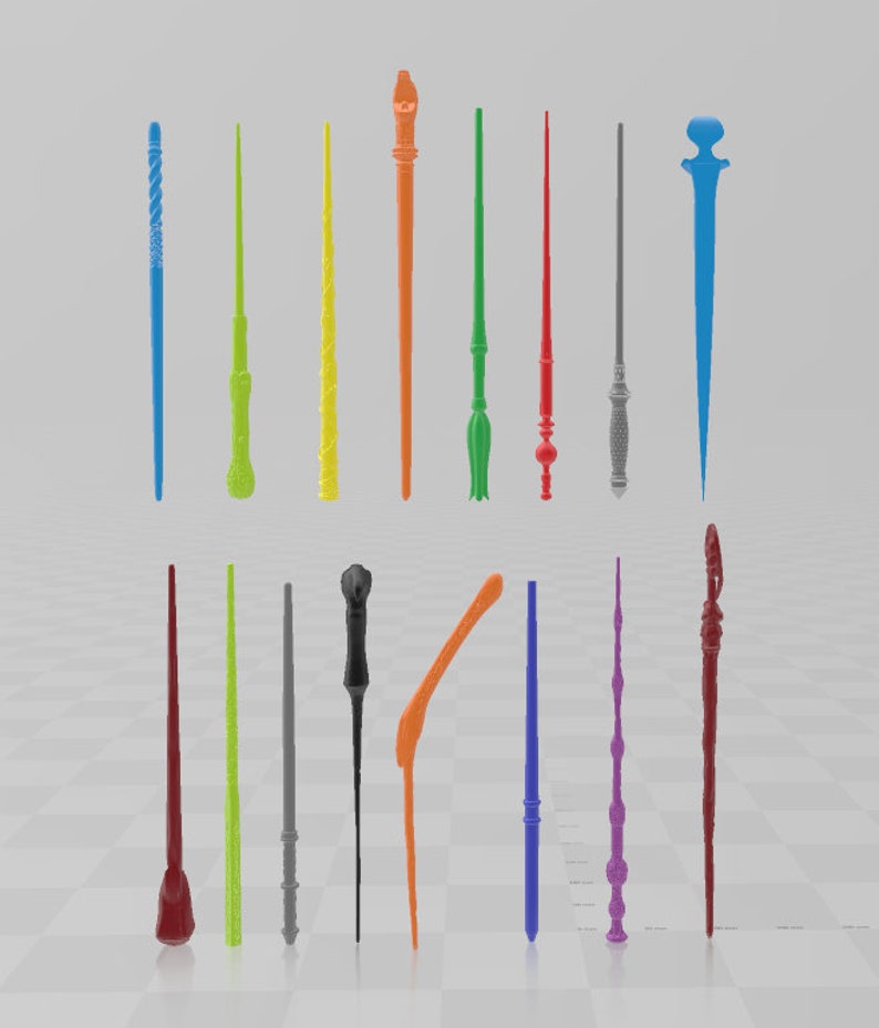 Over 50 Magic Wands Harry P - Pintable 3d - Etsy