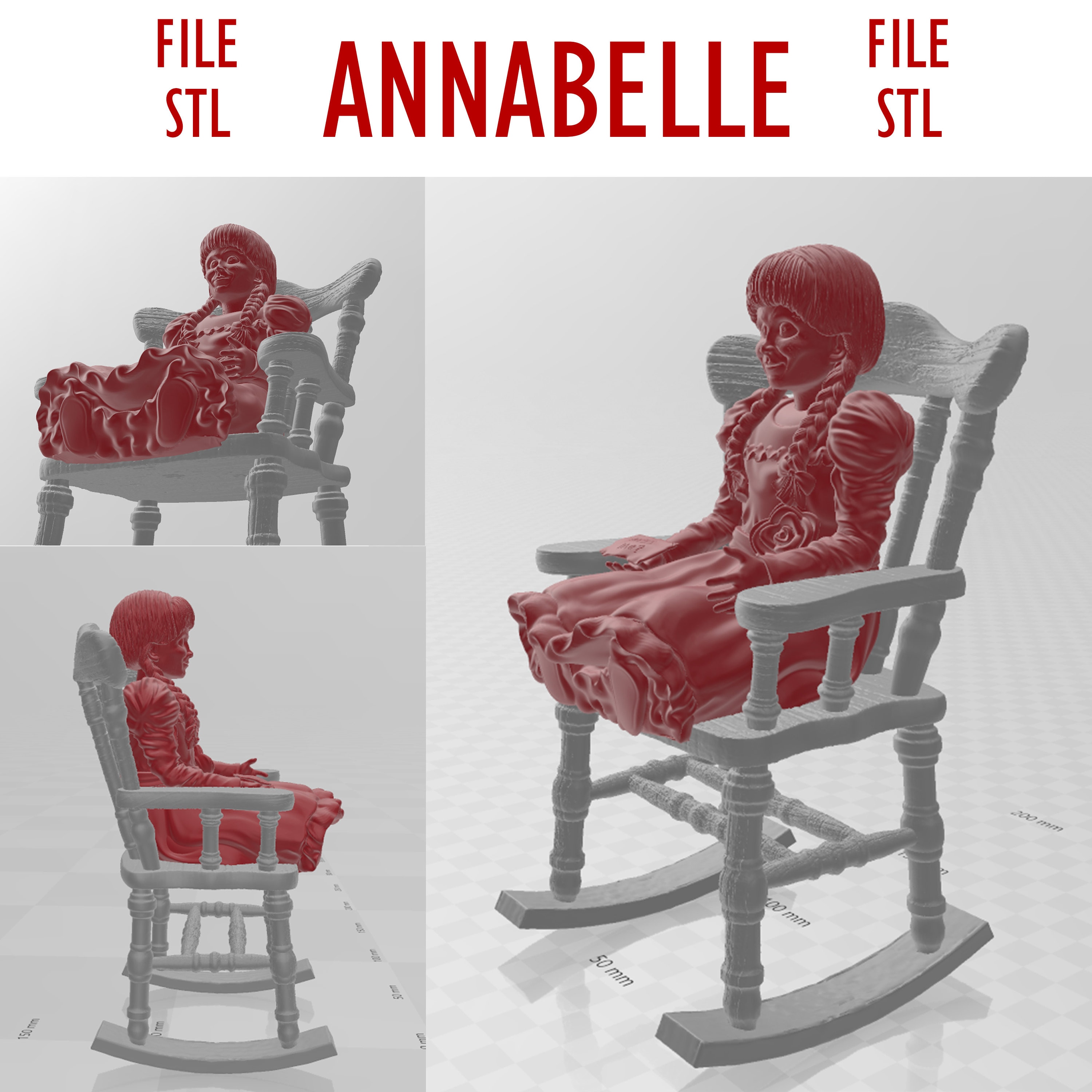 Annabelle Chair - Stl Printable - Etsy