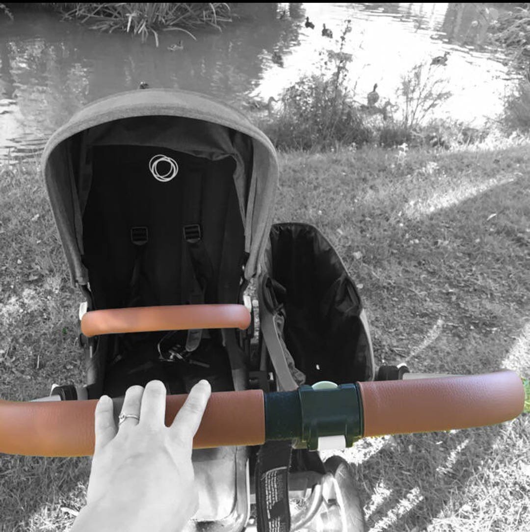 Leather Look Handlebar and Bumper Bar Covers Set to Fit Bugaboo Donkey ...