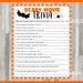 Scary Movie Trivia Party Game Printable, PDF Printable, Halloween Game ...