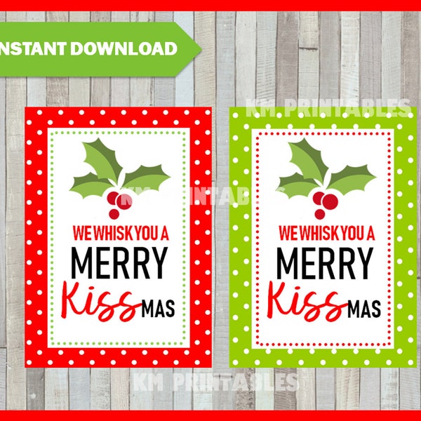 Whisk Merry Kissmas - Etsy