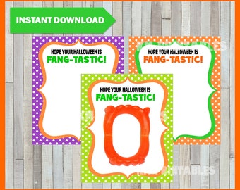 Halloween Fang Printable - Etsy