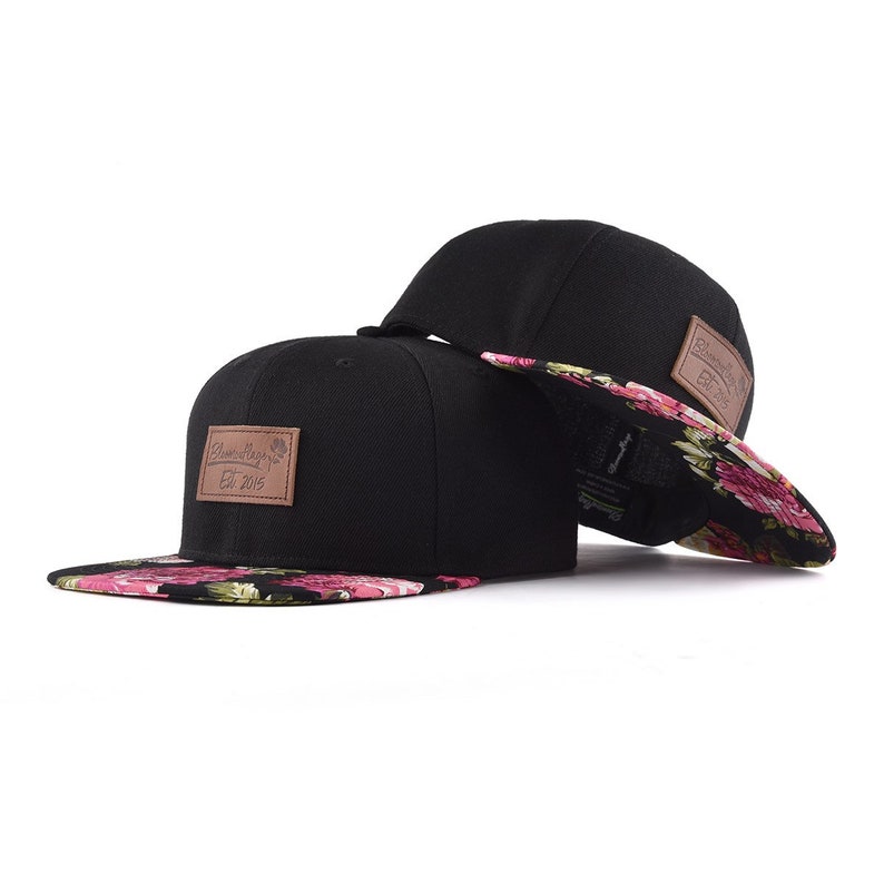 Hat Snapback Floral - Etsy