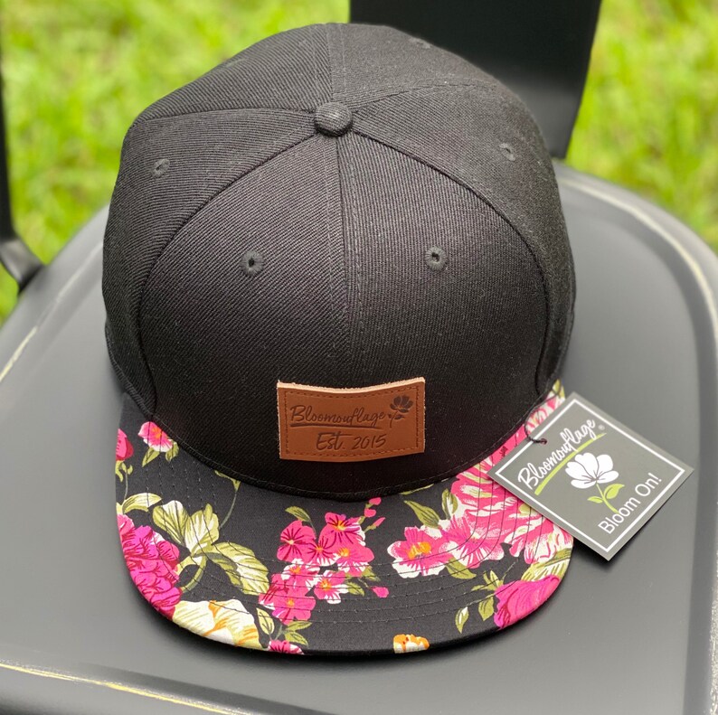 Hat Snapback Floral - Etsy
