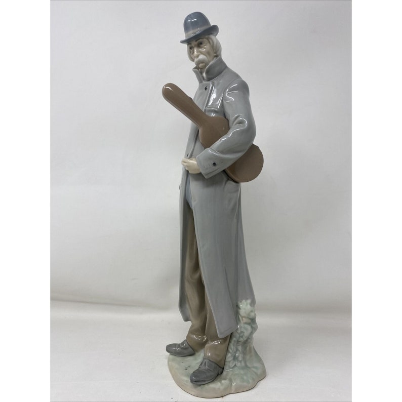 Lladro "old Man With Violin" Figurine #4622 - Mint - Etsy