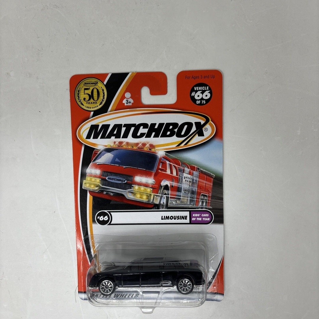 Vintage Matchbox 66 Black Limousine 2001 Kids Cars of the Year 1:64 New ...