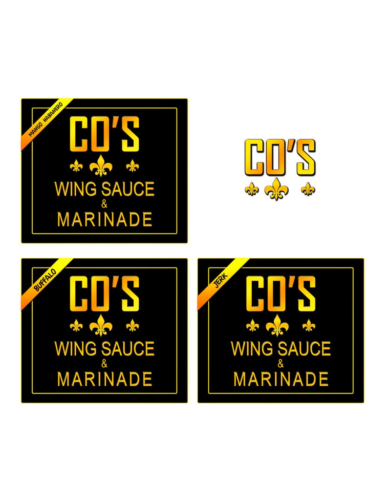 Co's Wing Sauce & Marinade Sampler Set of 3 (8 Oz Jars) - Etsy