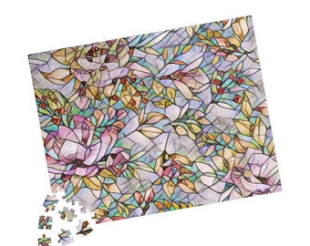Stained Glass Puzzle - Etsy