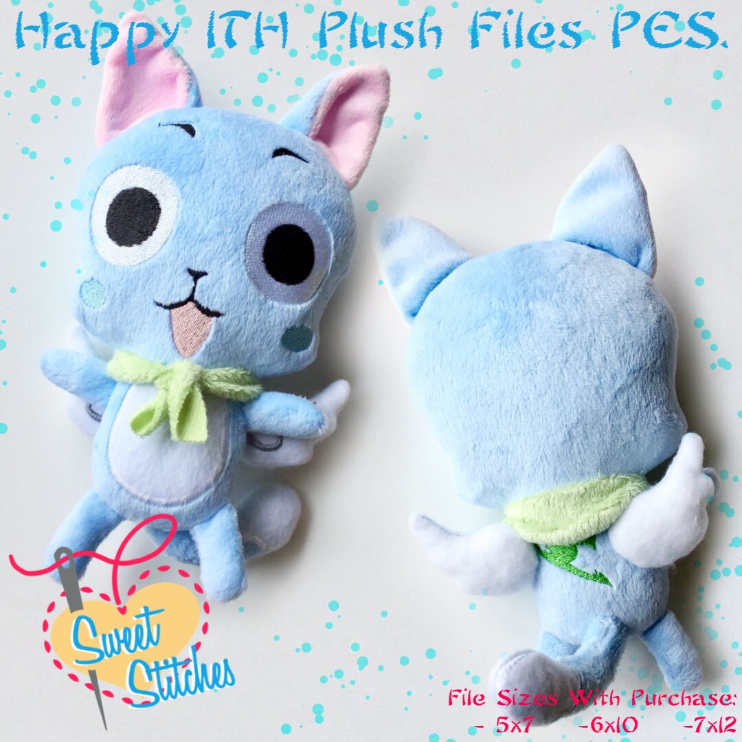 Standing Cat ITH Plush PES. - Etsy