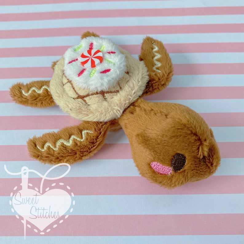 Turtle Tart ITH Plush Embroidery Pattern - Etsy