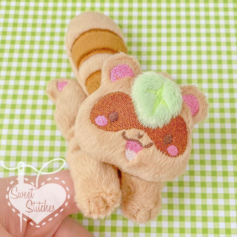 Tanuki ITH Bean Plush Pattern Embroidery Plush Pattern - Etsy