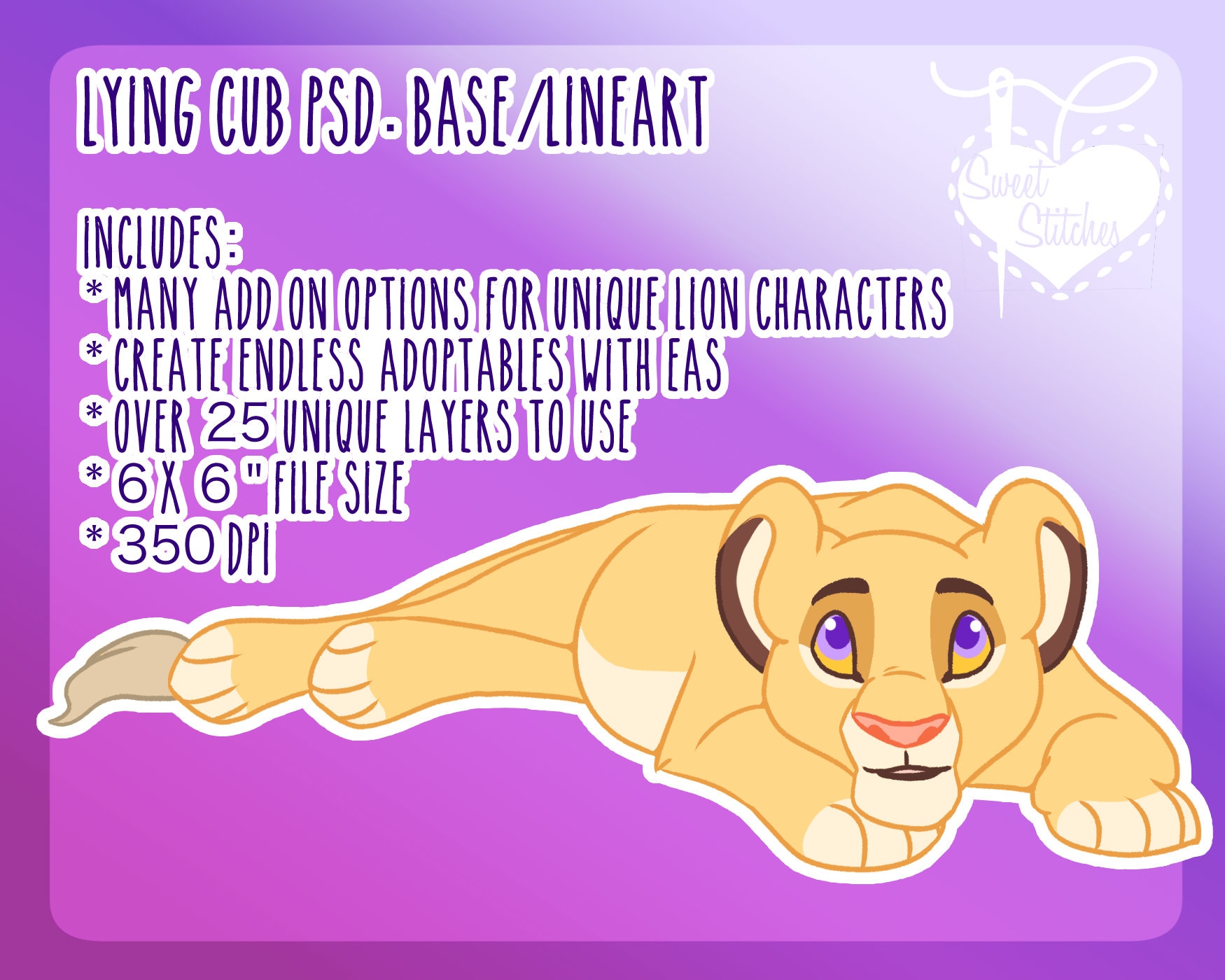 Lioness With Cub Base