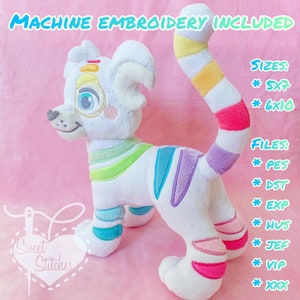 Tiger Plush SEWING Only Pattern Embroidery Files Included - Etsy