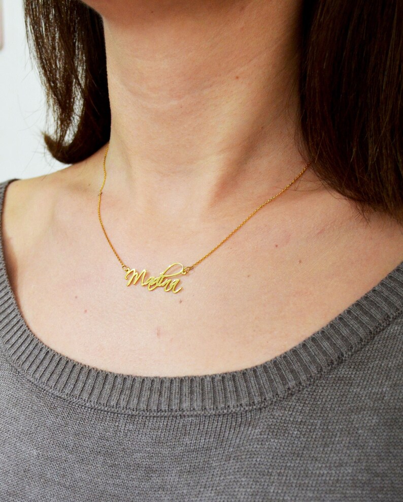 Name Necklace Personalized Name Necklace Custom Name - Etsy