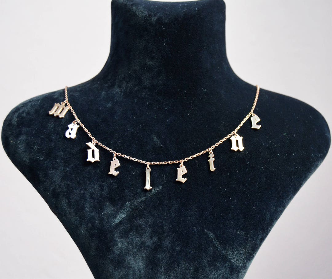 Gothic Choker Necklace, Personalized Choker Necklace, Gothic Necklace ...