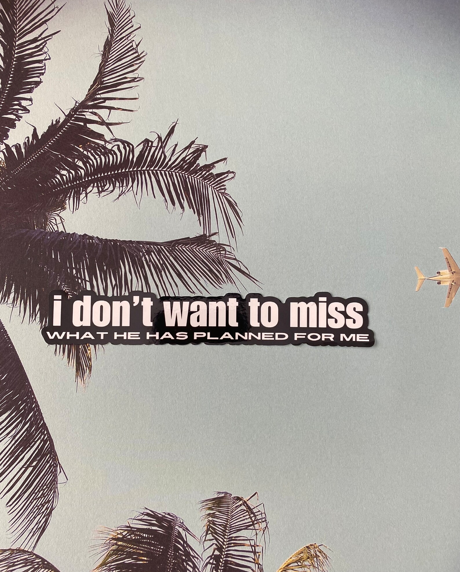 DON'T MISS PLANS Mirror Cling | Window Cling | Decal | Faith Reminder ...