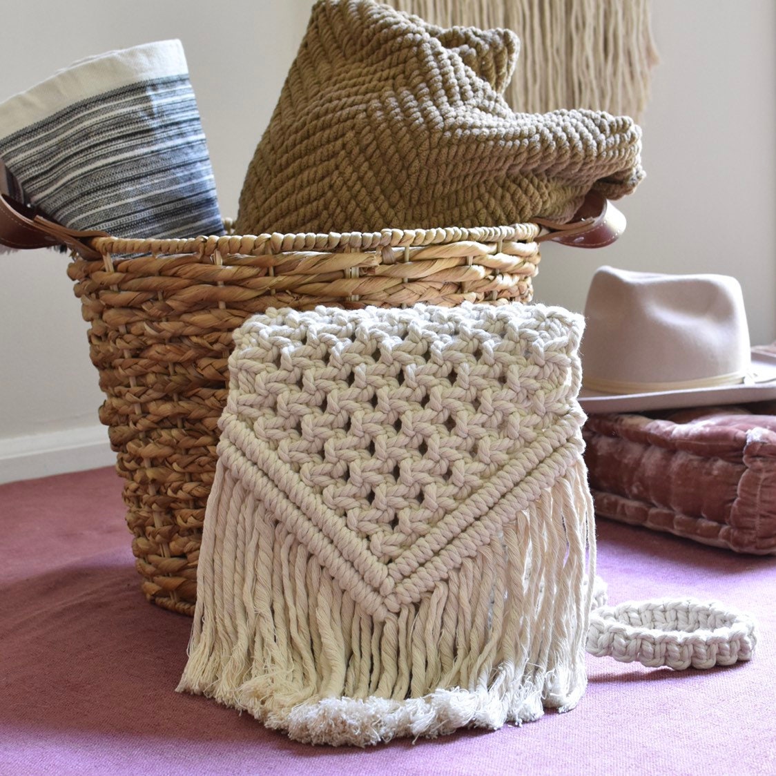 Handmade Macrame Backpack Backpack Purse Macrame Purse - Etsy