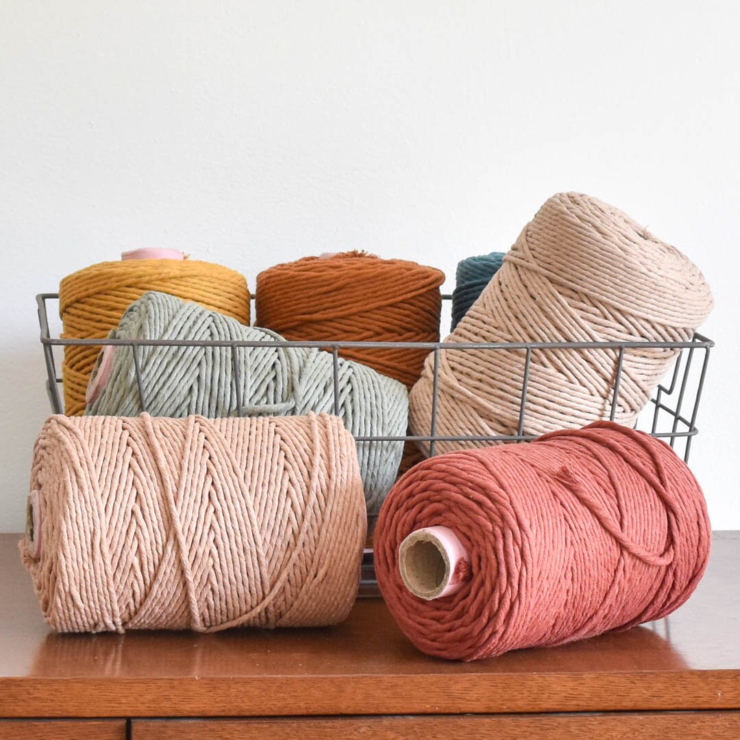 5mm Supersoft Colored Cotton String - Macrame String - Macrame Cord ...