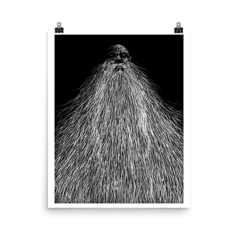 Doom Beard, Wizard, Doom Rock, Stoner Rock, Heavy Metal, Pen and Ink ...