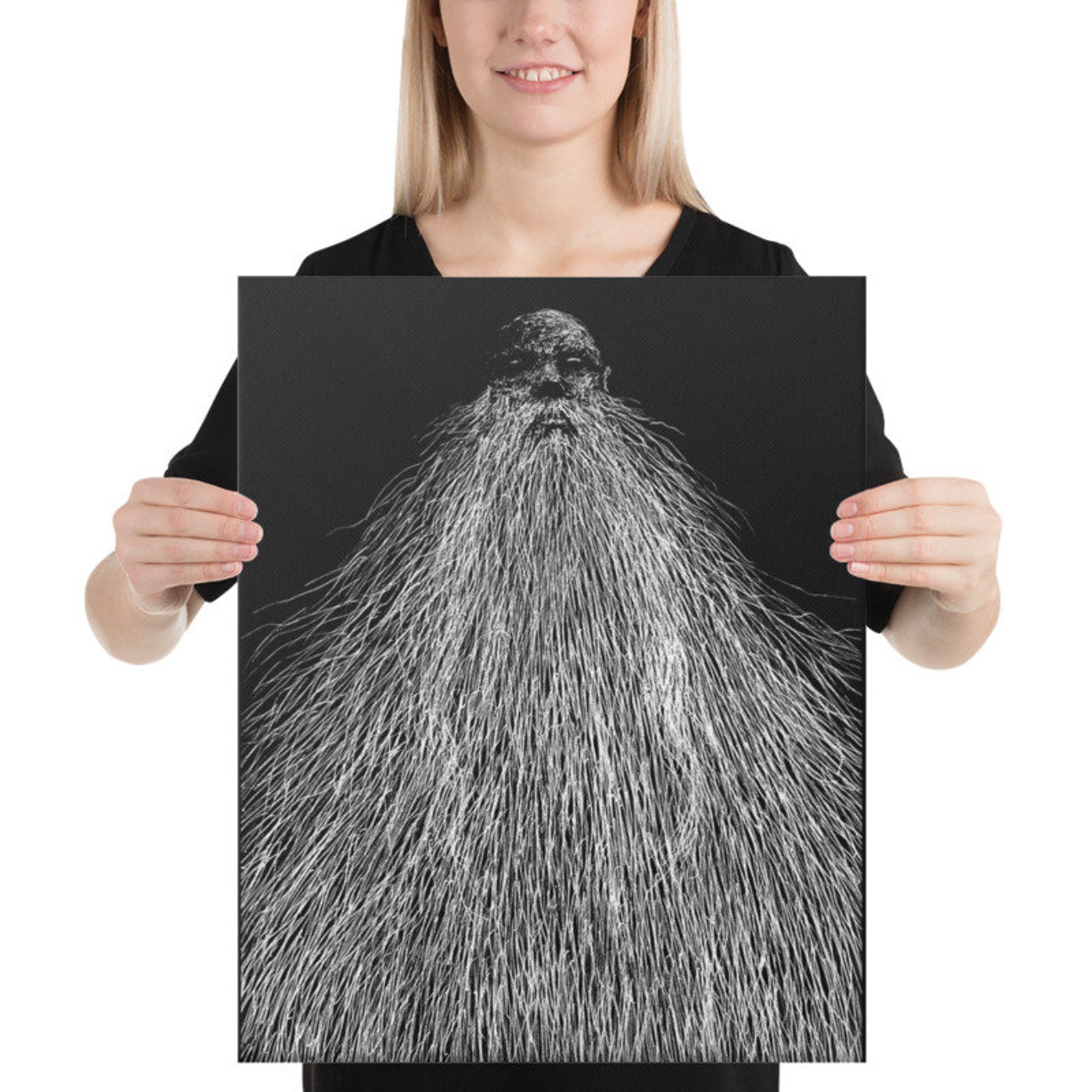 Doom Beard, Wizard, Doom Rock, Stoner Rock, Heavy Metal, Pen and Ink ...