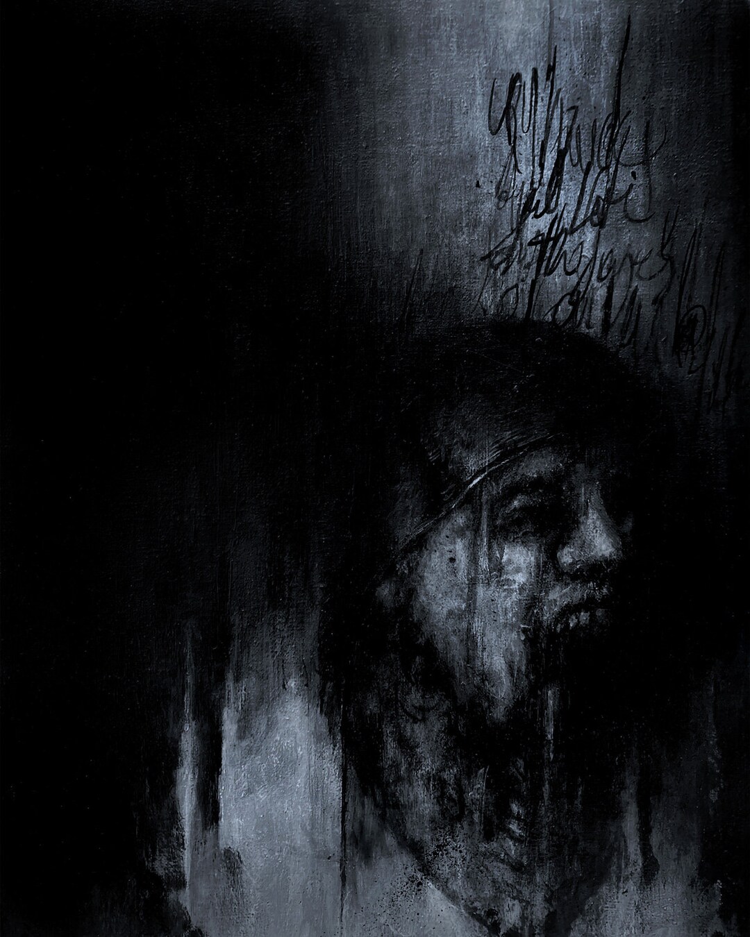 Black and Cool Gray Screaming Face 2021 - Etsy