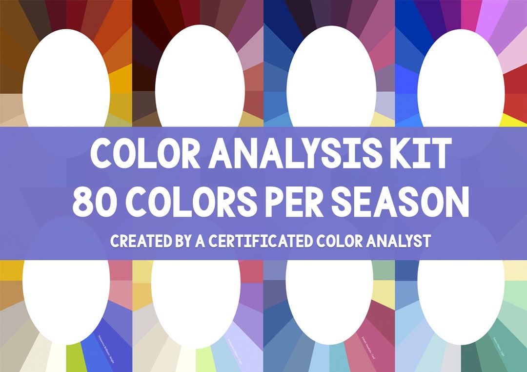 Color Analysis Kit Frames Passepartout 80 Colors for Season - Etsy