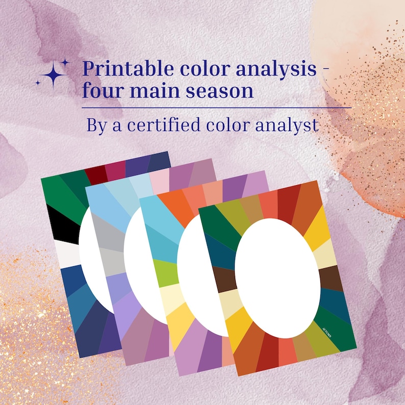 Printable Color Analysis Frames - 4 Main Seasons - Diy and Image ...