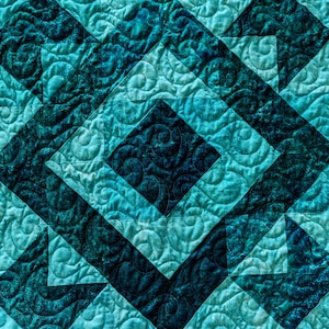 Teal Colored Quilted Lap Quilt, Couch Quilt, Cuddle Backing - Etsy