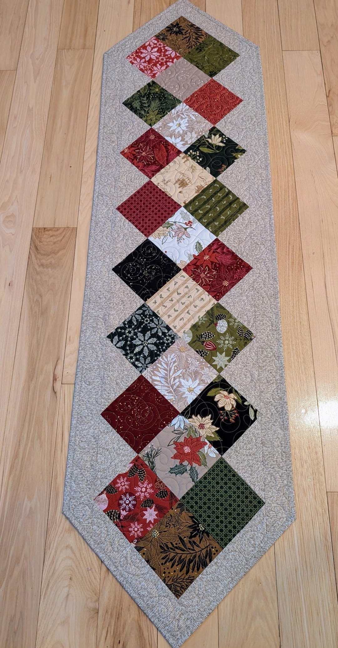 Quilted Table Runner, Winter in the Country - Etsy
