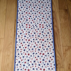 Red White and Blue Table Runner, Independence Day Gift - Etsy