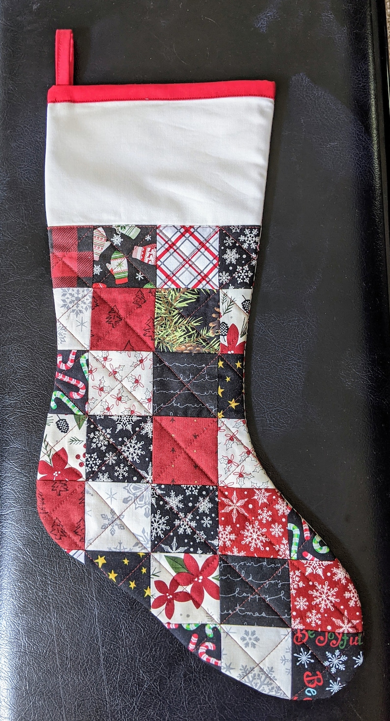 Holiday Stockings Quilted Christmas Stocking Patchwork - Etsy