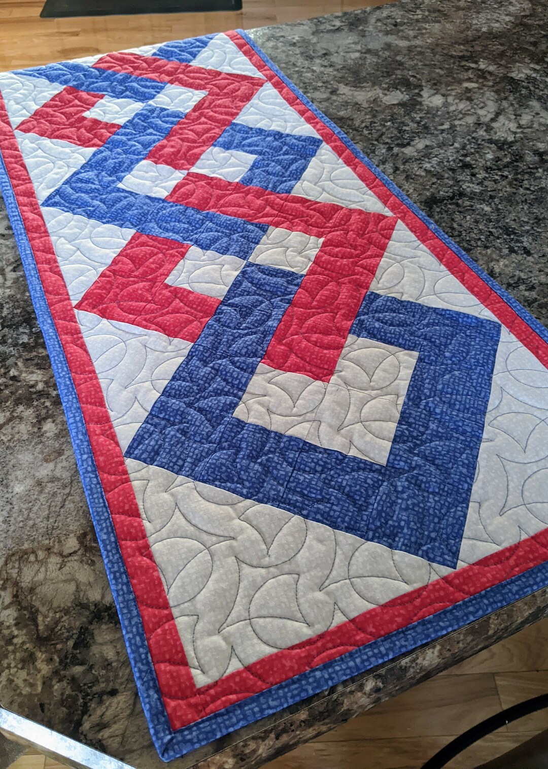 Red White and Blue Table Runner, Independence Day Gift - Etsy