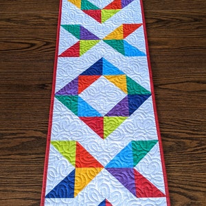Multi-colored Table Runner, Twin Bed Runner - Etsy