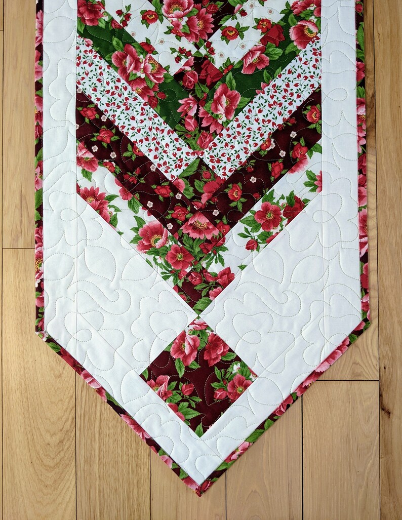 Quilted Table Runner Spring Flowers - Etsy