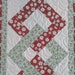 Red and Green Quilted Table Runner, Table Runner With Interlocking ...