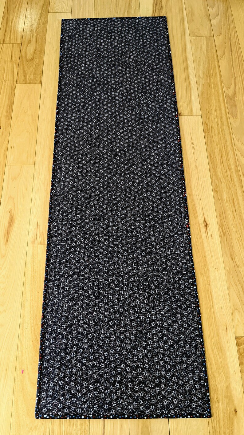 Quilted Table Runner Red White and Blue - Etsy