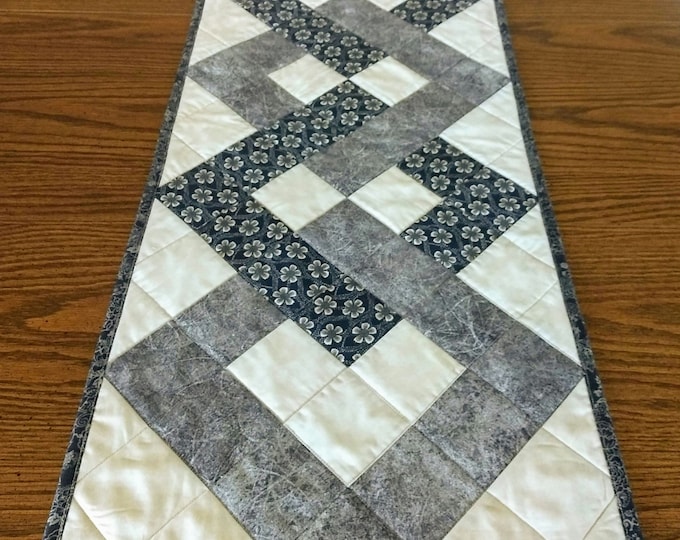 Sashiko TABLE RUNNER Boro Japanese Designed Mended Pieced Patchwork 22. ...