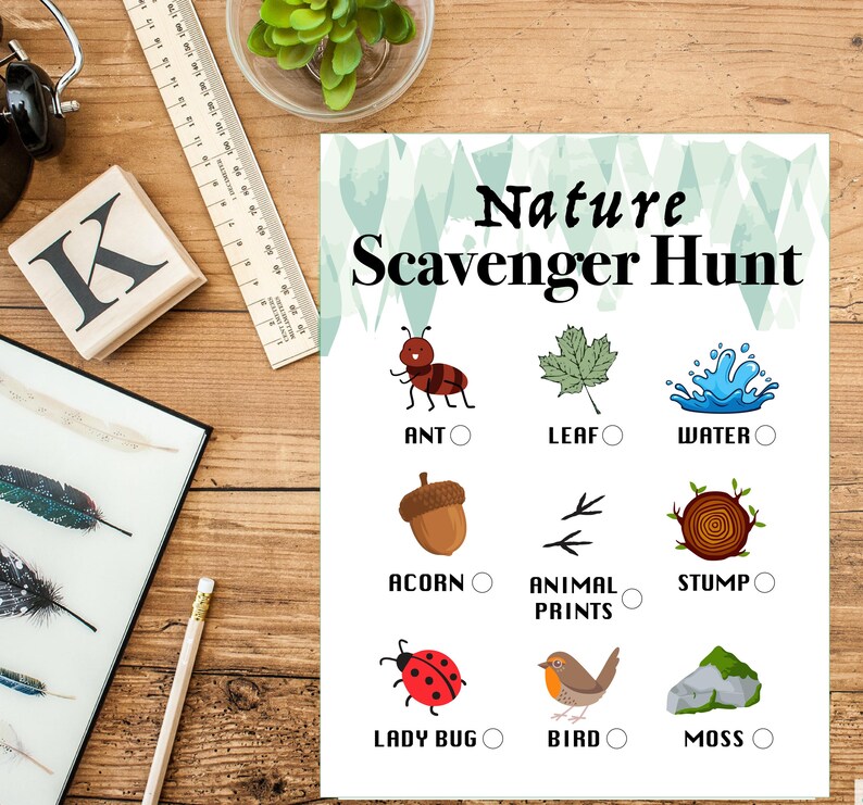 Nature Scavenger Hunt for Kids - Etsy