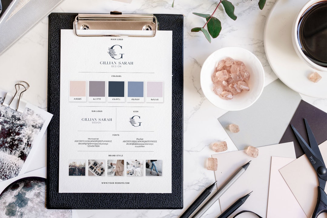 Branding Board Template - Photoshop Templates - Logo Board - Branding ...